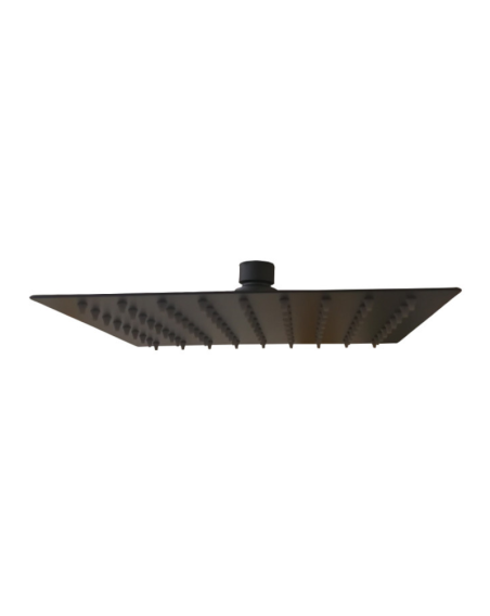 REGADERA 30CM CUADRADA NEGRA MATE